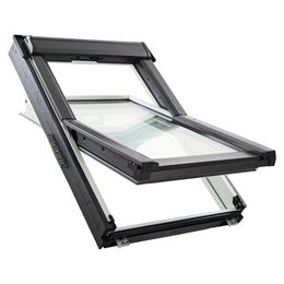 Roto Schwingfenster Konfigurator RotoQ Q4 K200 Kunststoff Aluminium Dachfenster, Anti-Tau-Beschichtung, 3-fach Verglasung,55x78 cm (5/7),am Besten (U