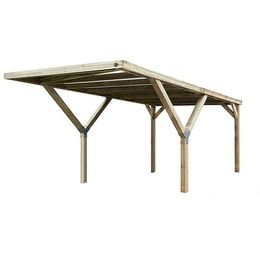 Weka Einzelcaport Y-Carport 612 Unterstand, ohne Dacheindeckung
