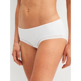 Calida Damen Calida Panty &raquo;Etude Ajours&laquo; mit tiefem Beinausschnitt, zarte Spitzendetails, femininer Look M (44/46)