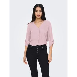 Jacqueline de Yong Jdy Damen JDY Shirtbluse &raquo;JDYDIVYA LIFE 3/4 TOP WVN NOOS&laquo; rosa 42