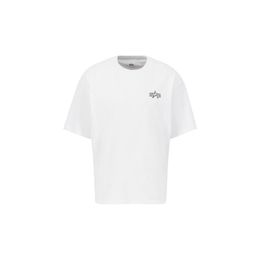 Alpha Industries Damen T-Shirt &raquo;Signature Backprint T-Shirt&laquo; wei&szlig; L