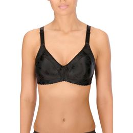 Naturana Damen &raquo;Minimizer&laquo; 1 Shaping-Effekt, breite Tr&auml;ger, feminin, b&uuml;gellos, Satin, Blumenmuster schwarz 100, Cup C