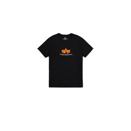 Alpha Industries Herren T-Shirt &raquo;Basic T-Shirt BL Rubber&laquo; schwarz XS