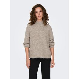 Jacqueline de Yong Jdy Damen JDY Stehkragenpullover &raquo;JDYZOEY LIFE L/S HN RAGLAN PUL KNT NOOS&laquo; grau M
