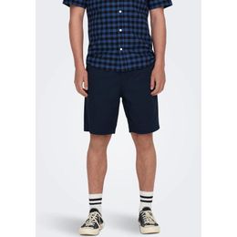 Only & Sons Only & Sons Herren ONLY & SONS Shorts &raquo;ONSLINUS 0007 COT LIN SHORTS NOOS&laquo; blau M, N-Gr