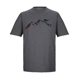 Killtec Herren T-Shirt &raquo;KOS 365 MN TSHRT&laquo; Herren T-Shirt mit Melange-Optik, Bergprint, vielseitig kombinierbar L