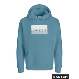 Jack & Jones Jack & Jones Junior Herren Kapuzensweatshirt &raquo;JCOFUSION GRAPHIC SWEAT HOOD UNB SN JNR&laquo; 176