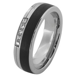 DOOSTI Unisex DOOSTI Trauring &raquo;Schmuck Geschenk Edelstahl Trauring Ehering Partnerring LIEBE&laquo; Made in Germany, wahlweise mit oder ohne Zirkonia 