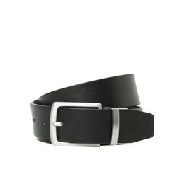 Jack & Jones Jack & Jones Herren Lederg&uuml;rtel &raquo;JACRIO REVERSIBLE LEATHER BELT NOOS&laquo; schwarz