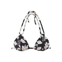 s.Oliver Damen s.Oliver Triangel-Bikini-Top &raquo;Lady&laquo; mit floralem Design beige 36, Cup C/D