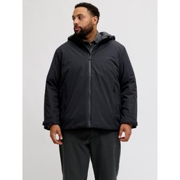 Jack & Jones PlusSize Jack & Jones Plussize Herren Jack & Jones PlusSize Outdoorjacke &raquo;JJEBRANDON TRANSITIONAL JACKET SN PLS&laquo; mit Kapuze schwarz 3XL