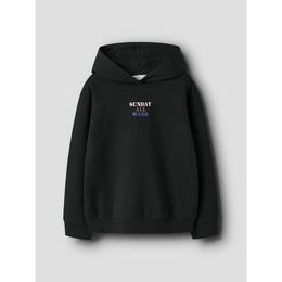 name it Damen Sweatshirt &raquo;NKFOFINA LS NREG WH SWE BRU PB&laquo; schwarz 134/140