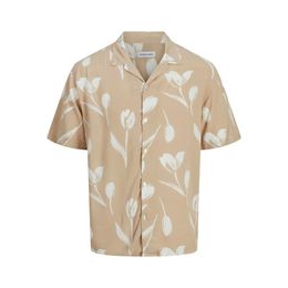 Jack & Jones Jack & Jones Herren Kurzarmhemd &raquo;JJEJEFF CHARGE RESORT SHIRT SS SN&laquo; mit All-Over Print braun M, N-Gr