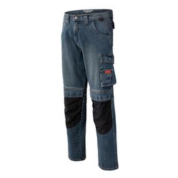 HERO by John Medoox Herren HERO by John Medoox Workerjeans &raquo;CALGARY Denim Pro Workwear Arbeits-Cargojeans&laquo; Arbeits-Cargojeans Denim / Jeansf&uuml;r Herren 