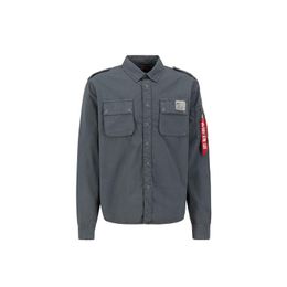 Alpha Industries Herren Oversize-Shirt &raquo;Urban Military Shirt&laquo; grau S