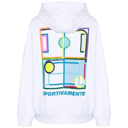 Lotto Herren Lotto Kapuzensweatshirt, - mit plakativem R&uuml;ckenprint wei&szlig; XXL (60/62)