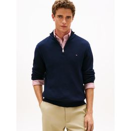 Tommy Hilfiger Herren Strickpullover &raquo;SEASONAL STRUCTURE ZIP MOCK&laquo; Regular fit mit Troyerkragen L
