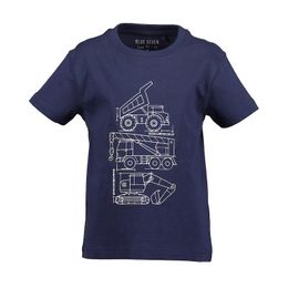 Blue Seven Jungen T-Shirt Basic Passform, ohne Verschluss, unifarben oder mit Druck 104