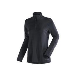 Maier Sports Damen Funktionsshirt &raquo;Bianka&laquo; funktionaler Damen Midlayer f&uuml;r Outdoor Touren und Ausfl&uuml;ge schwarz 40