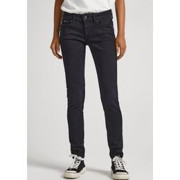 Pepe Jeans Damen Skinny-fit-Jeans &raquo;SOHO&laquo; im 5-Pocket-Stil mit 1-Knopf Bund und Stretch-Anteil schwarz 27, L&auml;nge 28