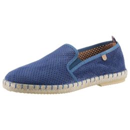 VERBENAS Herren VERBENAS Espadrille &raquo;Tom Pacific&laquo; Loafer, Slipper, Sommerschuh, Strandschuh mit Stretcheins&auml;tze blau 40