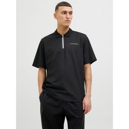 Jack & Jones Jack & Jones Herren Poloshirt &raquo;JCOFUSION PIQUE POLO SS SN&laquo; schwarz S