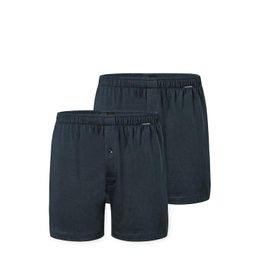 Schiesser Herren Boxershorts &raquo;Boxershorts Multipacks&laquo; 2er Pack, lockere Passform, mit Eingriff, Gummizug blau 4