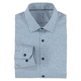 OLYMP Herren OLYMP Businesshemd &raquo;No. Six 24/Seven super slim&laquo; in bequemer Jersey-Qualit&auml;t blau 36, N-Gr
