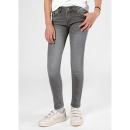 STACCATO M&auml;dchen STACCATO Slim-fit-Jeans &raquo;LISA&laquo; Slim Fit grau 134, Normalgr&ouml;&szlig;en