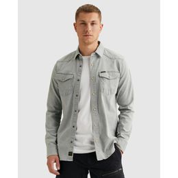 PME-Legend Pme Legend Herren PME LEGEND Jeanshemd &raquo;Denim Shirts Sunset Greyblue Shade&laquo; mit Druckknopfleiste L, N-Gr
