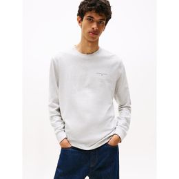 Tommy Jeans Herren Langarmshirt &raquo;TJM SLIM CHEST LINEAR LS TEE EXT&laquo; Mit Rundhalsausschnitt grau XL