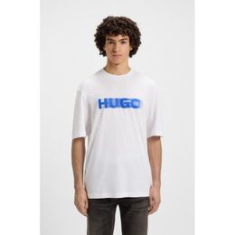 Hugo Blue Herren HUGO Blue T-Shirt &raquo;Nalax&laquo; mit Logo-Druck wei&szlig; L