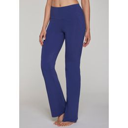 active by Lascana Lascana Active Damen LASCANA ACTIVE Jazzpants mit breitem B&uuml;ndchen blau 52/54, N-Gr