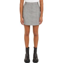Tommy Hilfiger Damen Bleistiftrock &raquo;POW CHECK SHORT SKIRT&laquo; Global Serie TH WOMEN, Webrock im Karodessin grau 44
