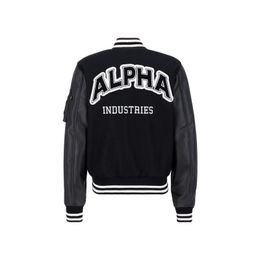 Alpha Industries Damen Collegejacke &raquo;PU College Jacket Light&laquo; schwarz XXL