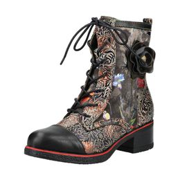 Laura Vita Damen Laura Vita Schn&uuml;rstiefelette &raquo;Laura Vita Stiefelette Leder/Textil&laquo; schwarz 36