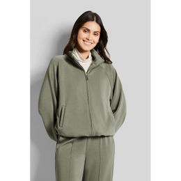 Bugatti Damen Bugatti Sweatjacke mit Stehkragen gr&uuml;n XS