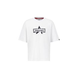Alpha Industries Damen T-Shirt &raquo;Logo Edge T-Shirt&laquo; wei&szlig; S