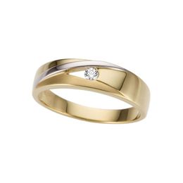 Firetti Herren Goldring &raquo;Schmuck Geschenk Gold 333 Herrenring Goldring&laquo; mit Zirkonia (synth.) wei&szlig;