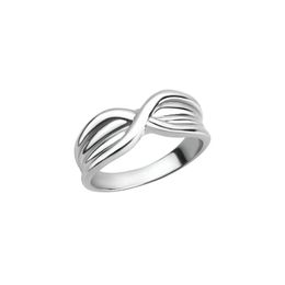 Vivance Damen Fingerring &raquo;925/- Sterling Silber rhodiniert&laquo; wei&szlig;