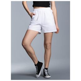 TRIGEMA Damen Jerseyhose &raquo;TRIGEMA Shorts aus 100% Baumwolle&laquo; wei&szlig; L, US-Gr&ouml;&szlig;en