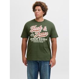 Jack & Jones PlusSize Jack & Jones Plussize Herren Jack & Jones PlusSize T-Shirt &raquo;JJELOGO TEE SS ONECK 2 COL AW25 NOOS PLS&laquo; bunt 3XL