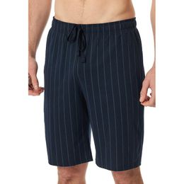 Schiesser Herren Pyjamahose &raquo;Mix + Relax&laquo; Baumwolle, seitliche Taschen, Bindekordel blau 48, N-Gr