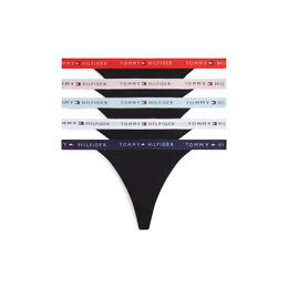 Tommy Hilfiger Underwear Damen Tanga 5 Stk. K&ouml;rpernahe Passform mit elastischem Bund M (38), 5 Stk.