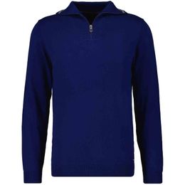 Ragman Herren Ragman Rundhalspullover blau 52
