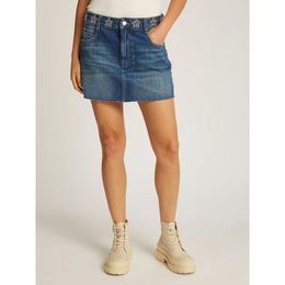 Tommy Jeans Damen Jeansrock &raquo;STUDDED DENIM MINI SKIRT AI9057&laquo; mit Strass-Details blau 32