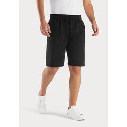 Kangaroos Herren Kangaroos Sweatshorts &raquo;kurze Jogginghose&laquo; aus weicher Sweatware mit Kordel schwarz 44/46 (S), N-Gr