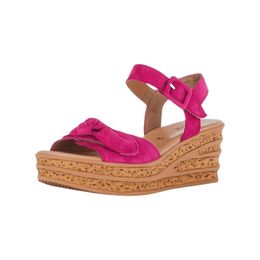 Gabor Damen Keilsandalette &raquo; Sandalen Leder&laquo; pink 39
