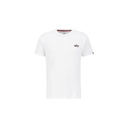 Alpha Industries Herren T-Shirt &raquo;Signature Puff Print Backprint T-Shirt&laquo; wei&szlig; L