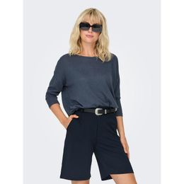Only Damen Only 3/4-Arm-Shirt &raquo;ONLELCOS 4/5 SOLID TOP&laquo; blau S